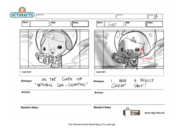 Octonauts and the Manta Rays storyboard | PDF