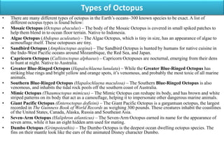 Octopus taxonomy and Biology.pptx