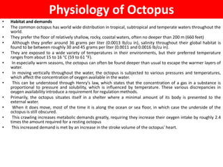 Octopus taxonomy and Biology.pptx
