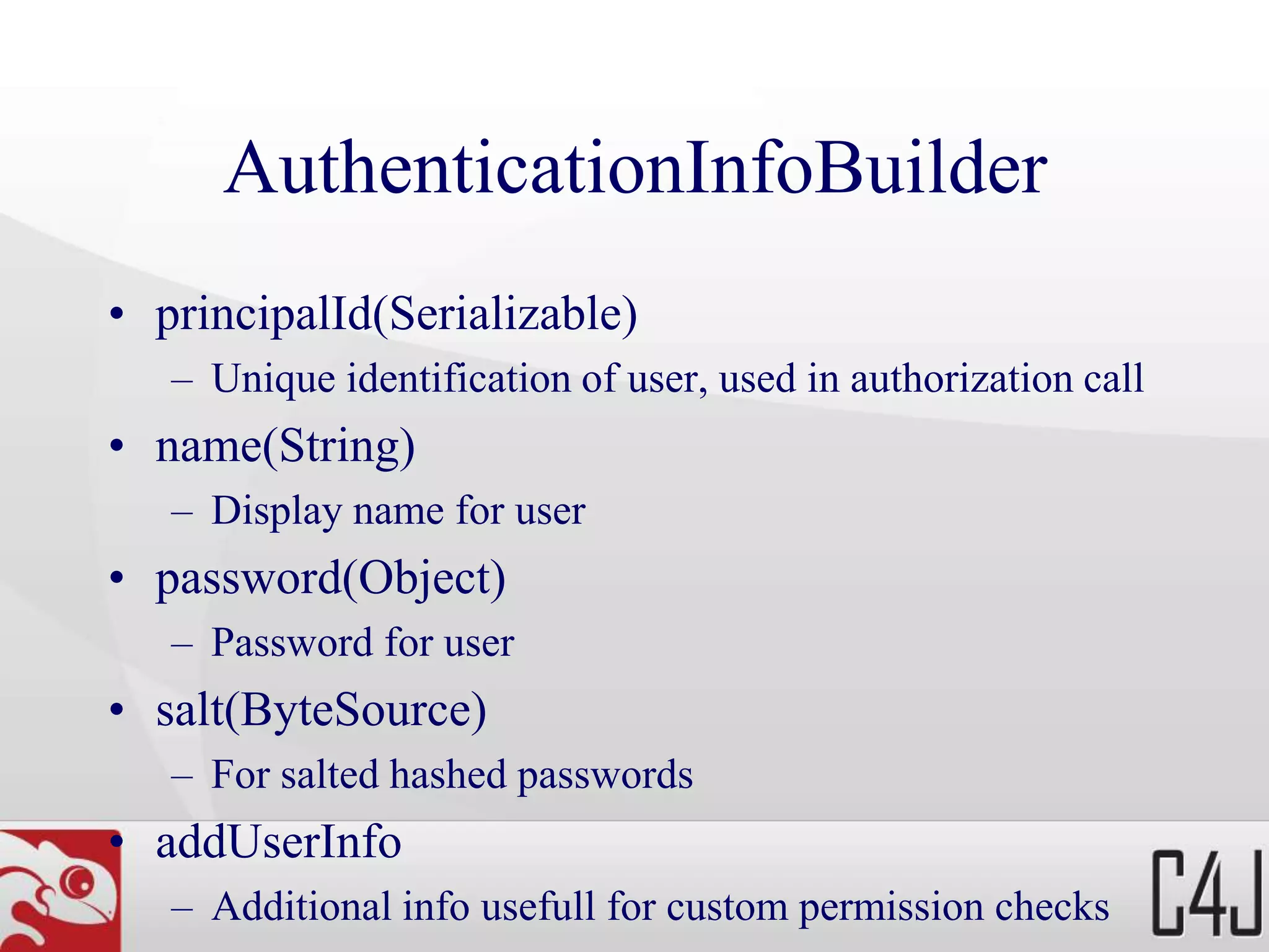 Octopus framework; Permission based security framework for Java EE | PPTX