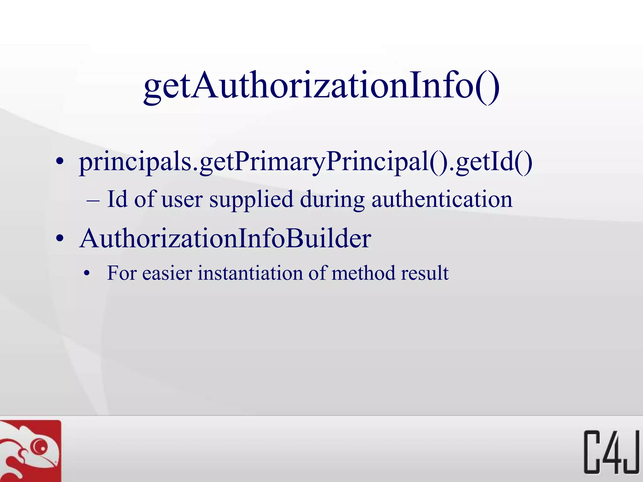 Octopus framework; Permission based security framework for Java EE | PPTX