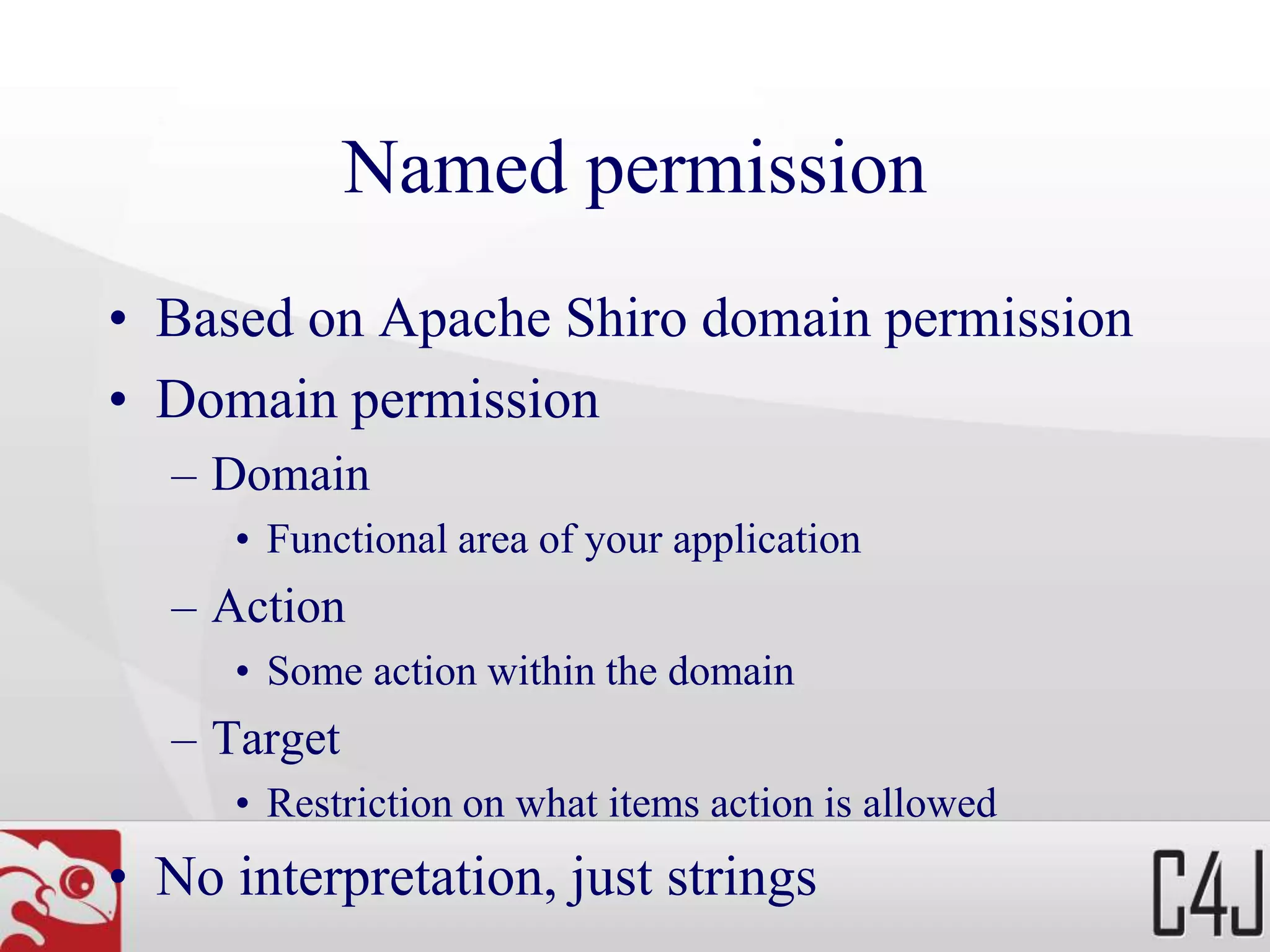 Octopus framework; Permission based security framework for Java EE | PPTX