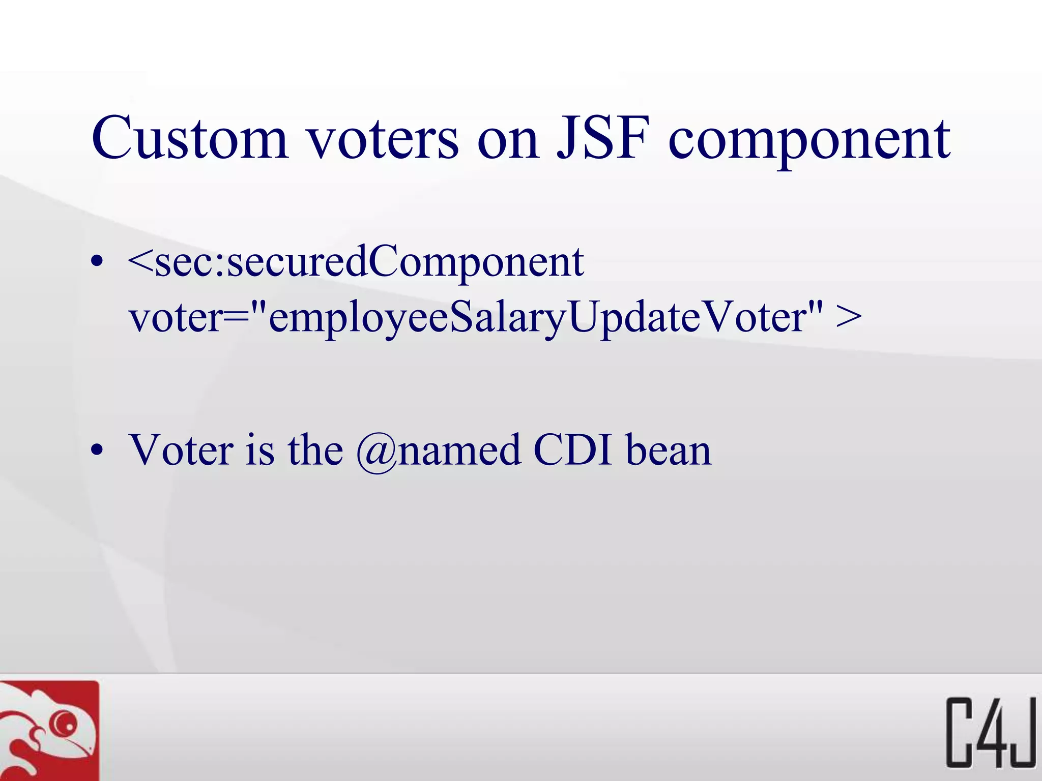 Octopus framework; Permission based security framework for Java EE | PPTX
