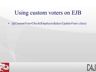 Octopus framework; Permission based security framework for Java EE | PPT