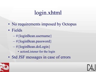 Octopus framework; Permission based security framework for Java EE | PPTX