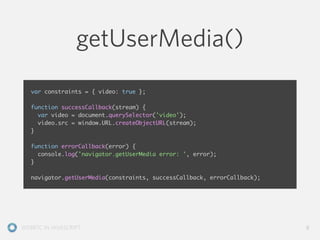 Introduction to WebRTC | PDF