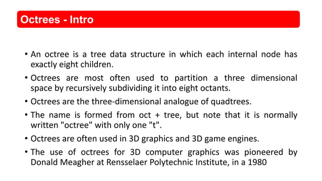 Octree Encoding Used In Computational Methods Ppt 