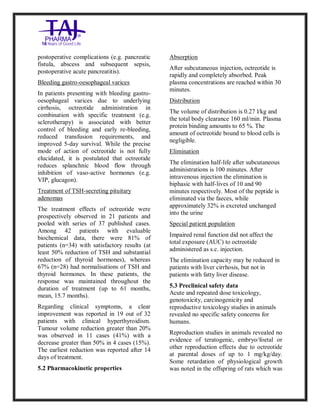 Octreotide Acetate Injection Taj Pharma SmPC | PDF