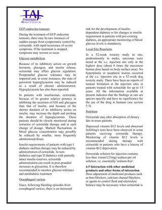 Octreotide Acetate Injection Taj Pharma SmPC | PDF