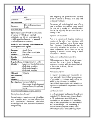 Octreotide Acetate Injection Taj Pharma SmPC | PDF
