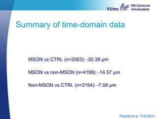 OCT tool to MS progression | PPT