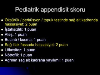çOcuklarda akut batın (fazlası için www.tipfakultesi.org ) | PDF