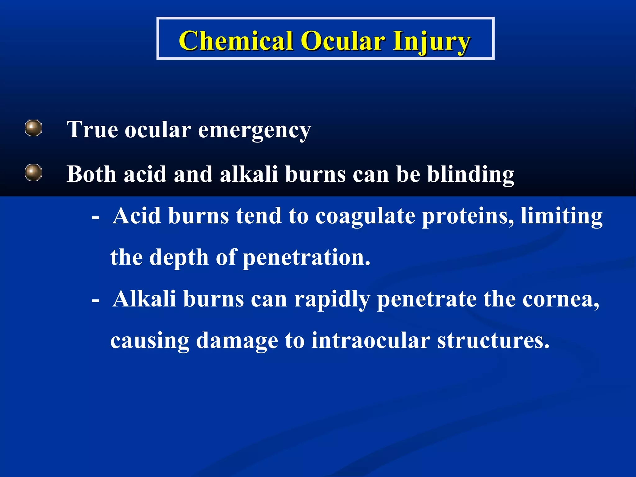 Ocular emergency- | PPT