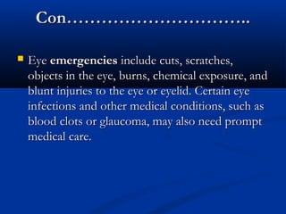 Ocular emergency- | PPT