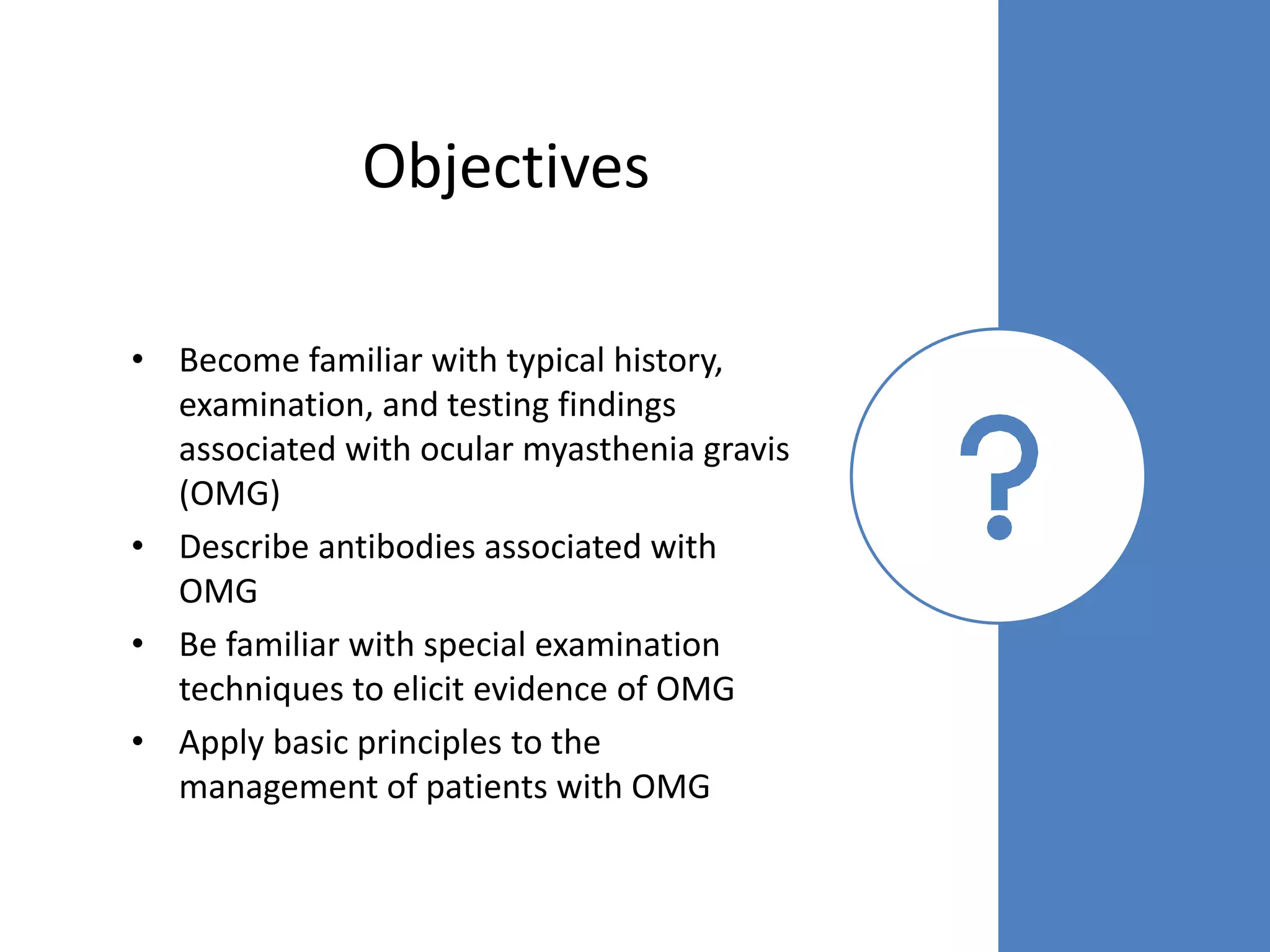 Ocular myasthenia gravis | PDF | Eye and Vision Conditions | Diseases ...