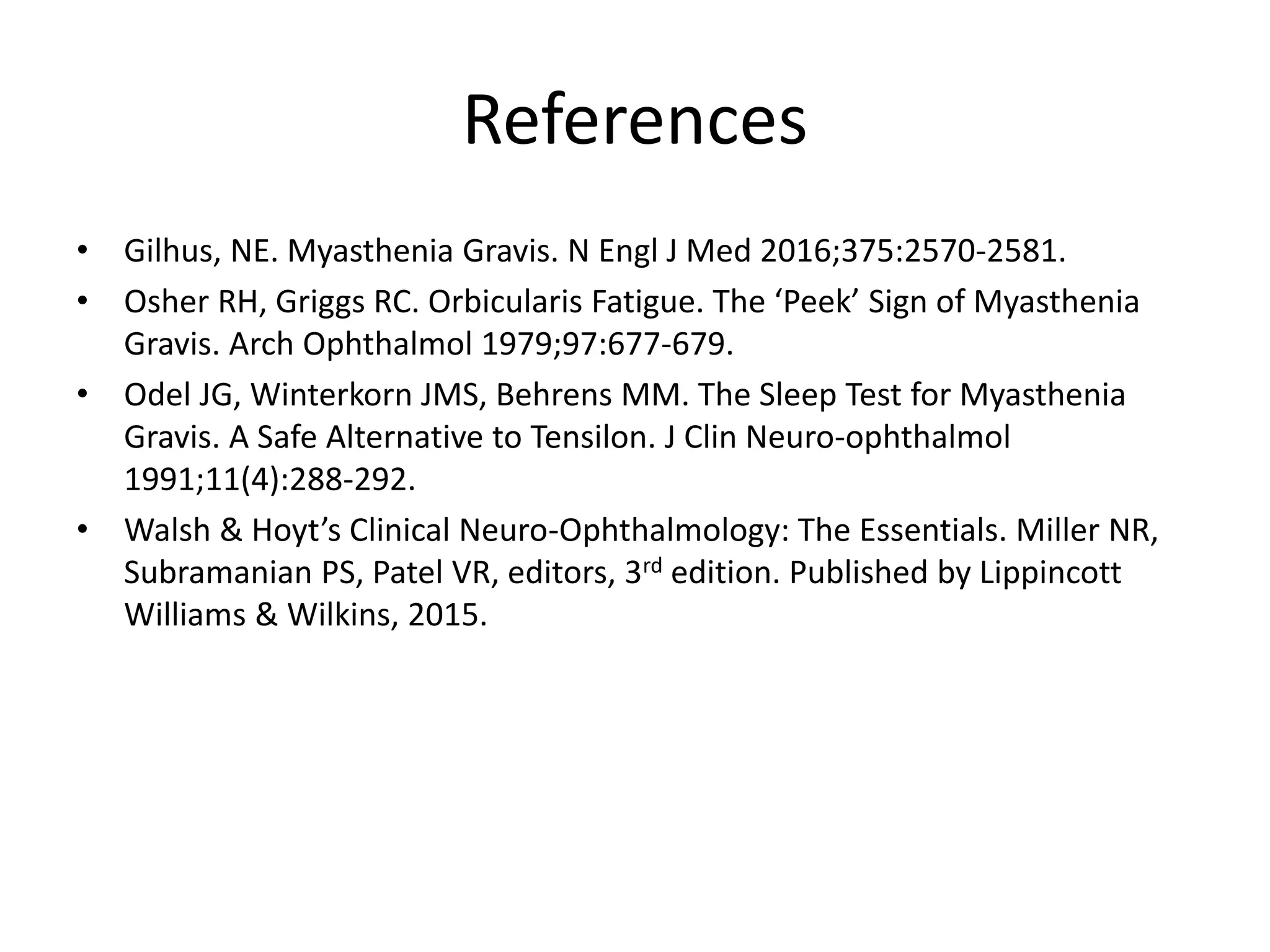 Ocular myasthenia gravis | PDF | Eye and Vision Conditions | Diseases ...