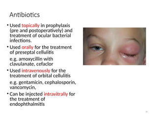 ocular-pharmacology: drugs in Eye disorders | PPTX