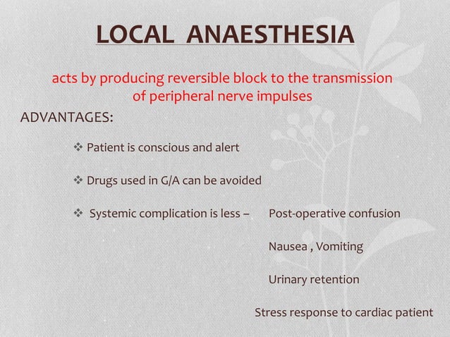 Ocular anaesthesia | PPTX