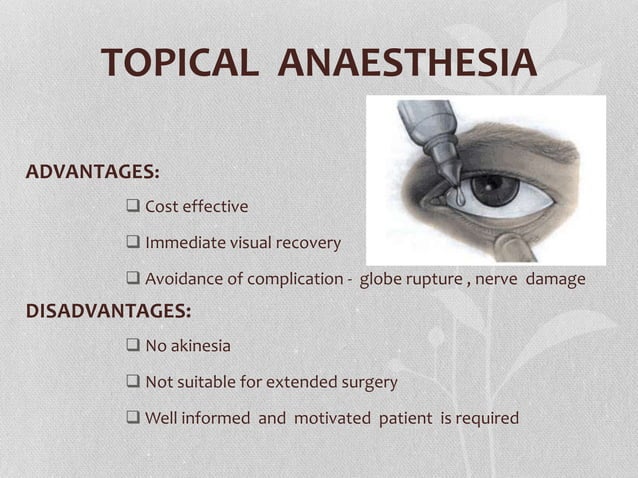 Ocular anaesthesia