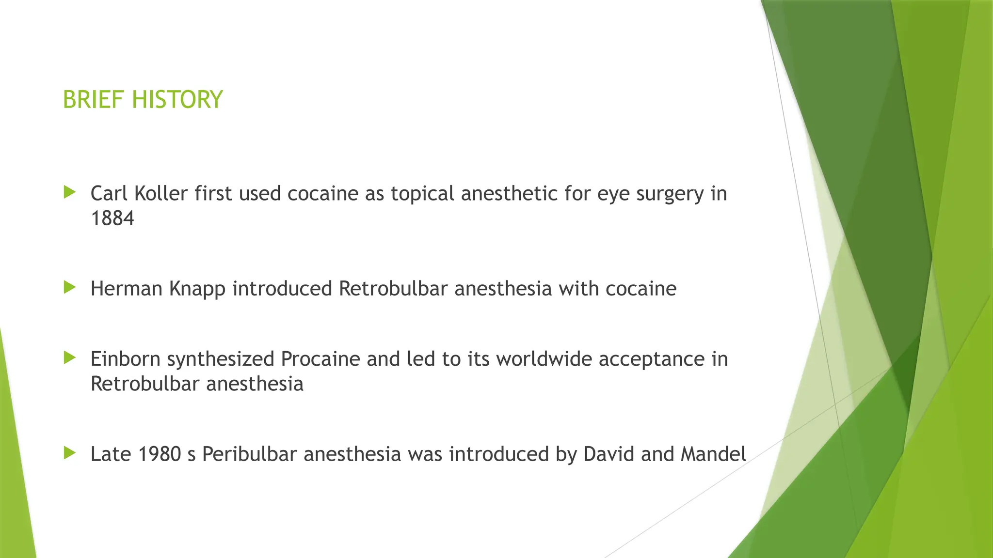 Presentation onOCULAR ANAESTHESIA in ophthalmology | PPTX