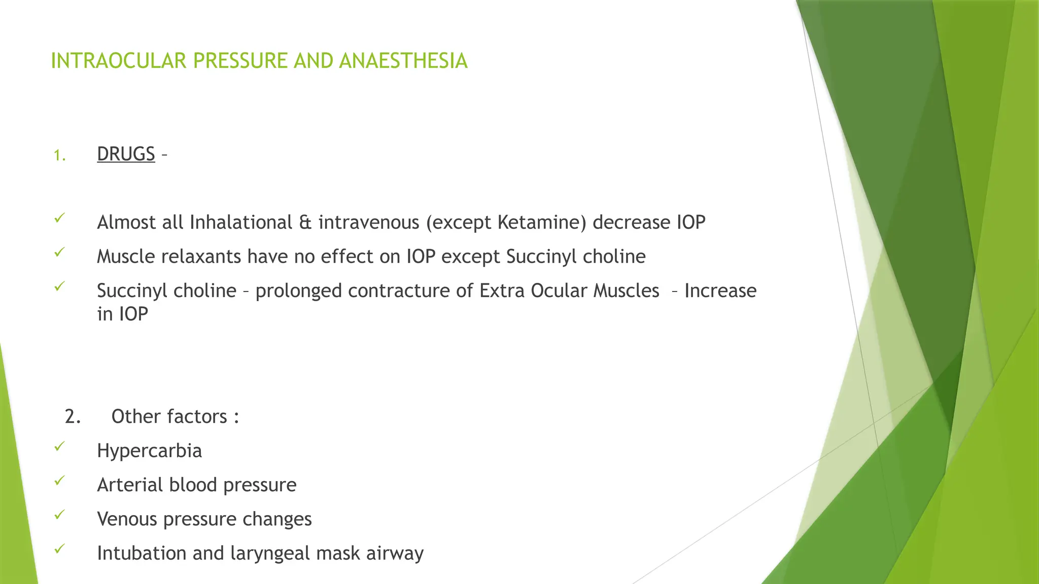Presentation onOCULAR ANAESTHESIA in ophthalmology | PPTX