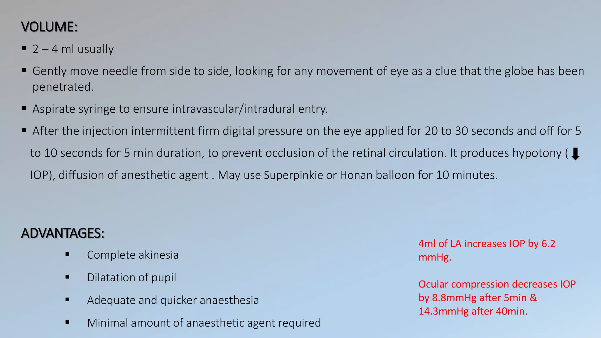 Ocular anaesthesia by dr.roopashree.c .r | PPTX