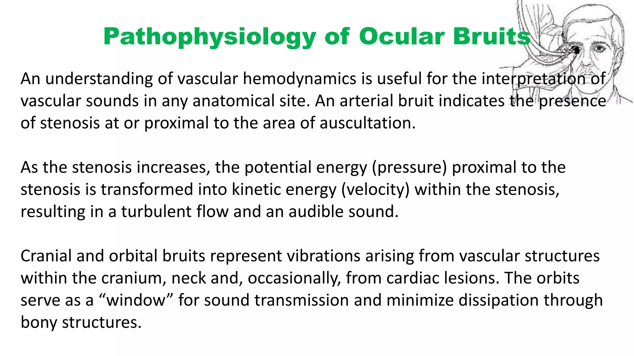 Ocular/ orbital auscultation-Technique | Ocular Bruits| Conditions ...