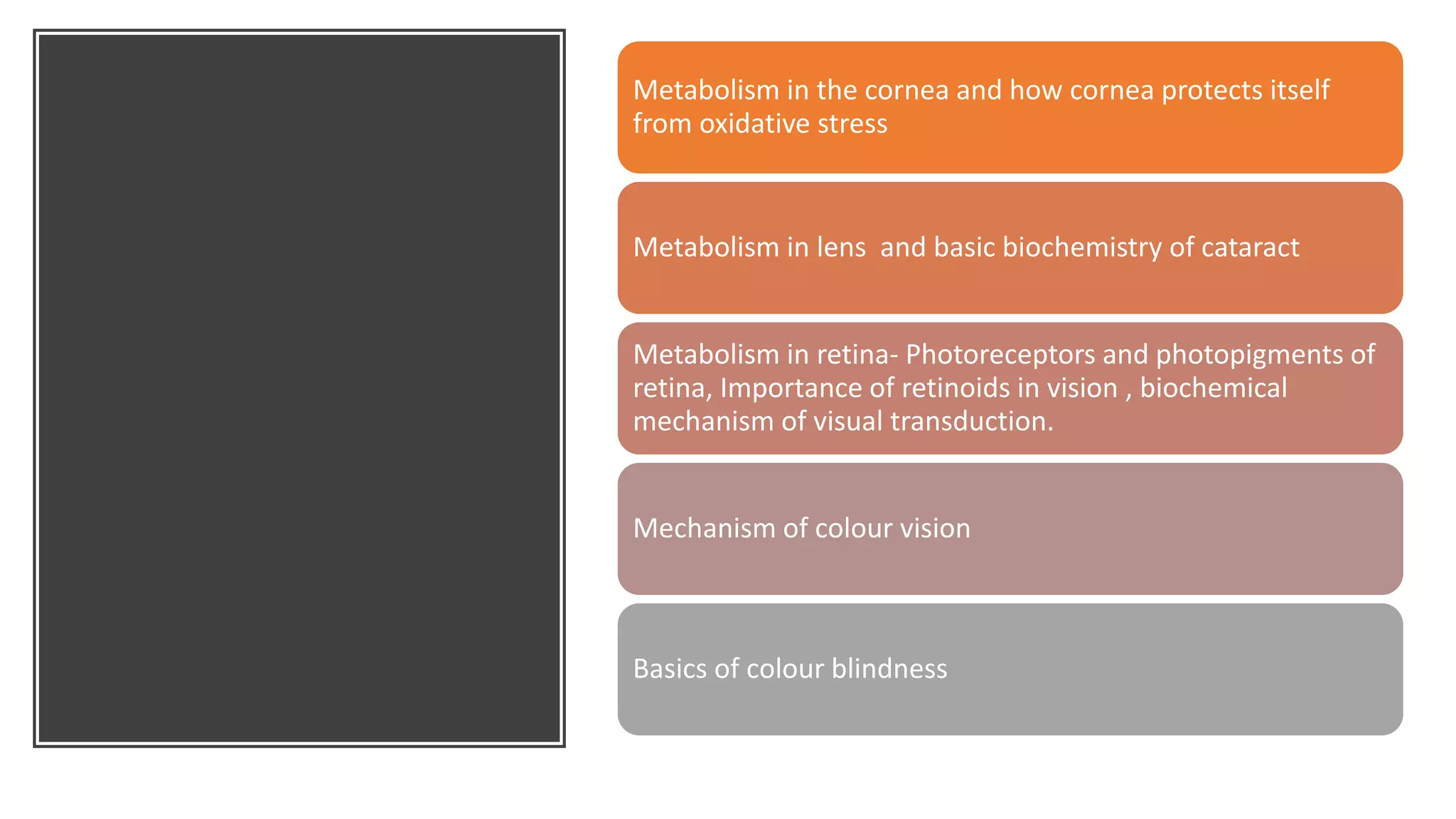 Ocular biochemistry meenakshi | PPTX