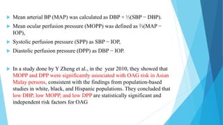 Ocular blood flow in glaucoma | PPTX