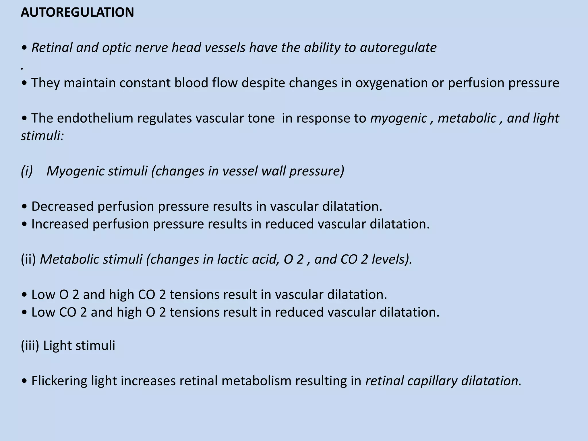 Ocular circulation | PPTX