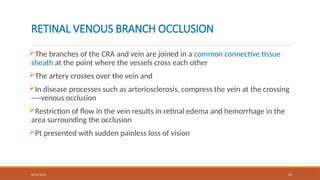 OCULAR CIRCULATION, arterial supply and venous drainage of the eye.pptx