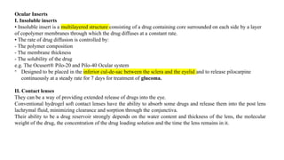 Ocular drug delivery system (novel drug delivery system).pptx
