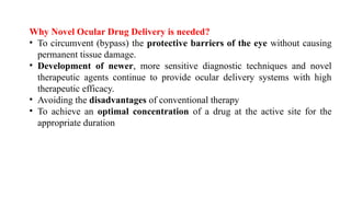 Ocular drug delivery system (novel drug delivery system).pptx