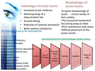 Ocular delivery system | PPTX