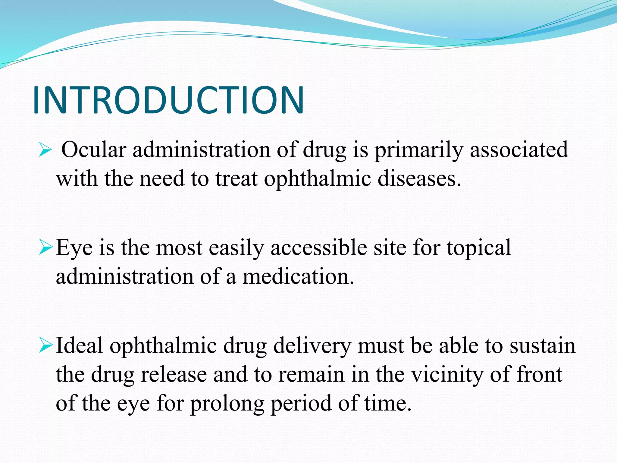 Ocular drug delivery system | PPTX