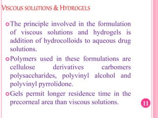 Ocular drug deliver systems | PPT