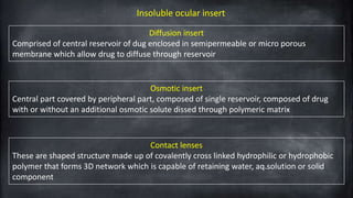 Ocular drug delivery | PPTX | Eye and Vision Conditions | Diseases and ...