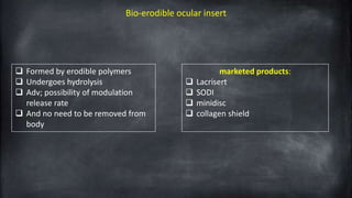 Ocular drug delivery | PPTX | Eye and Vision Conditions | Diseases and ...