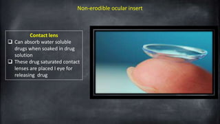 Ocular drug delivery | PPTX | Eye and Vision Conditions | Diseases and ...