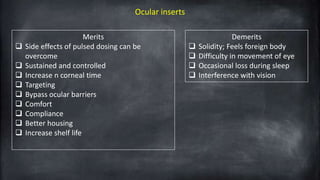 Ocular drug delivery | PPTX | Eye and Vision Conditions | Diseases and ...