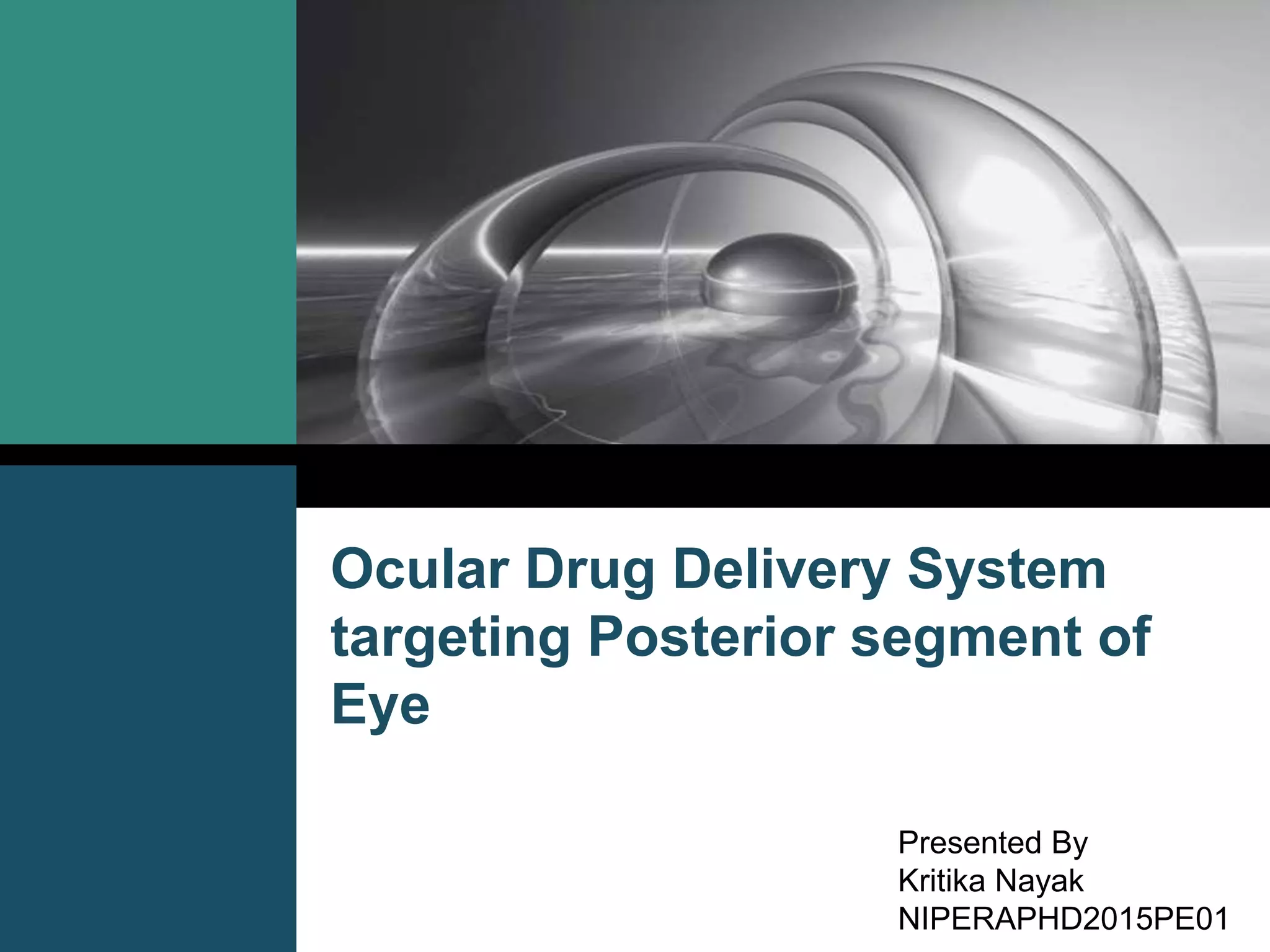 Ocular drug delivery ppt | PPTX