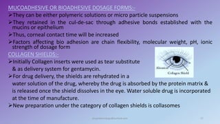 Ocular drug delivery system | PPTX