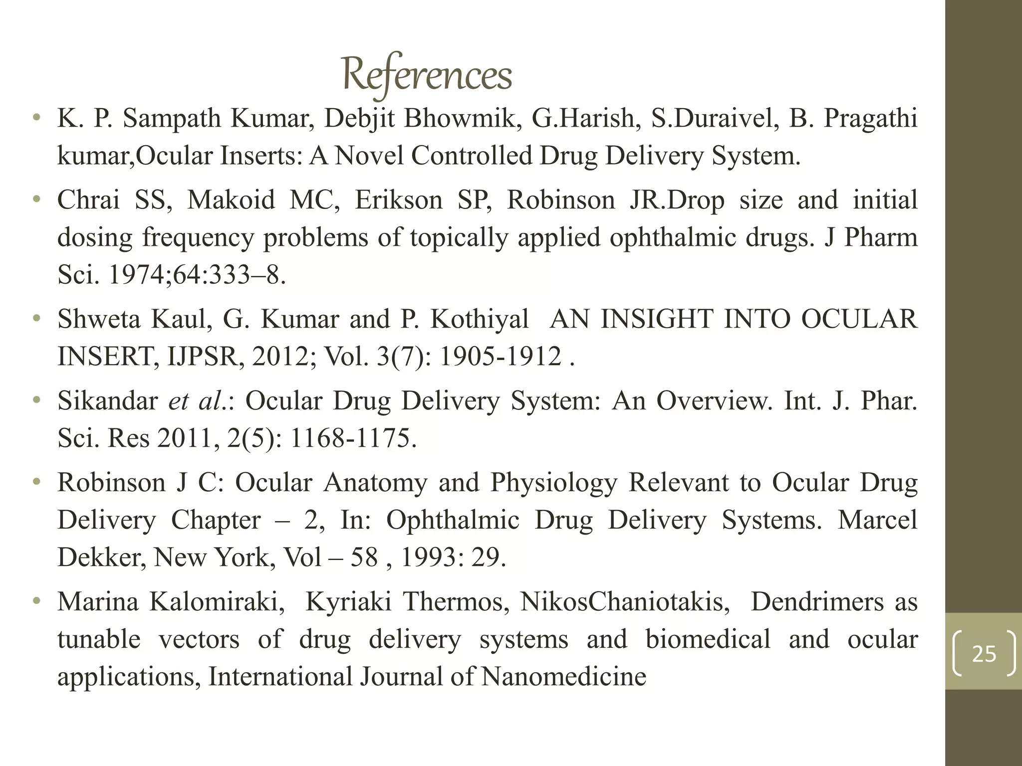 Ocular drug delivery system | PPTX | Eye and Vision Conditions ...