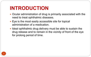 Ocular drug delivery system | PPTX