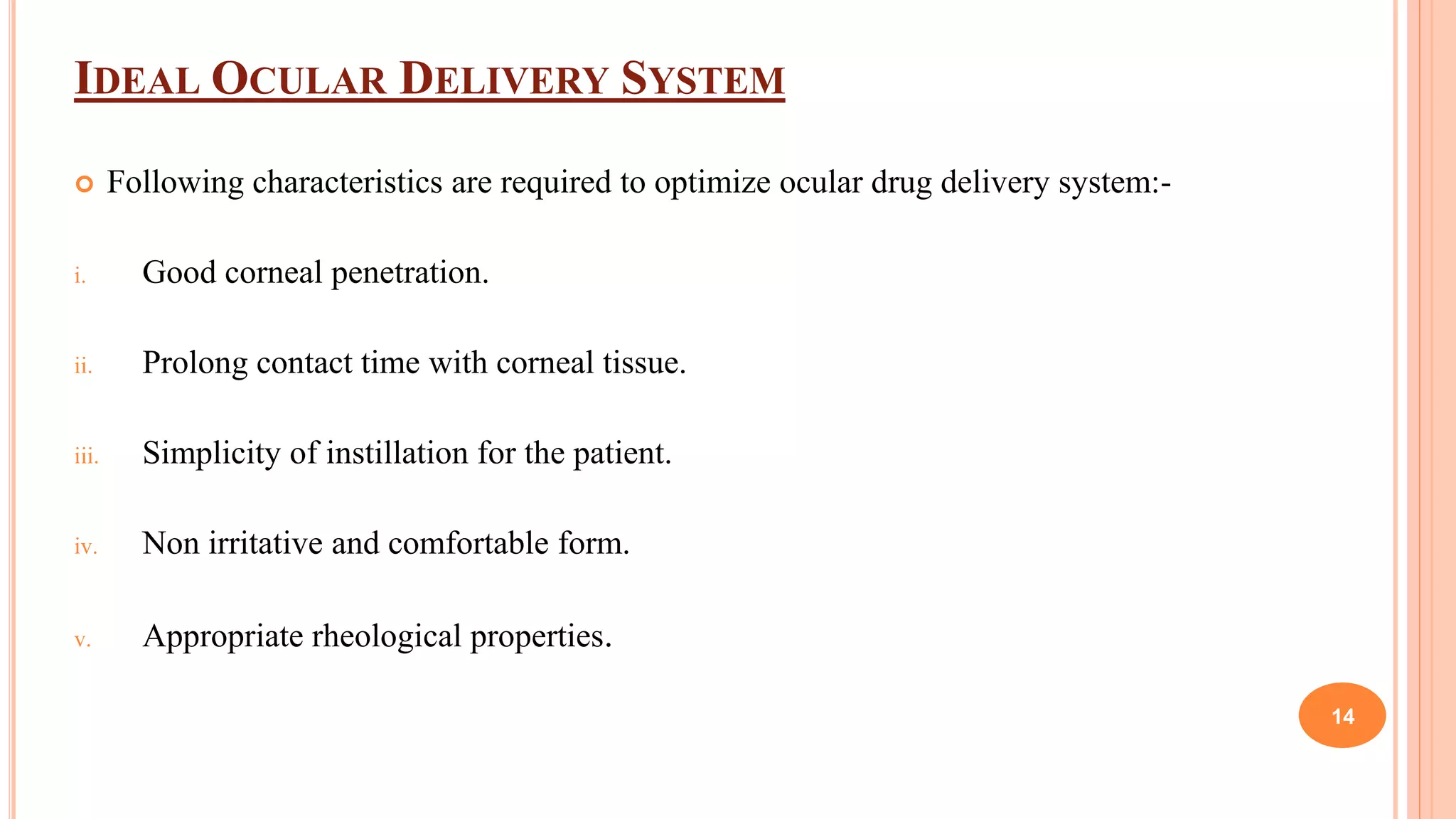 Ocular drug delivery system | PPTX