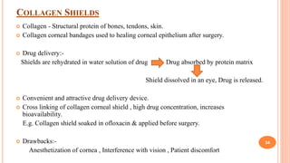 Ocular drug delivery system | PPTX