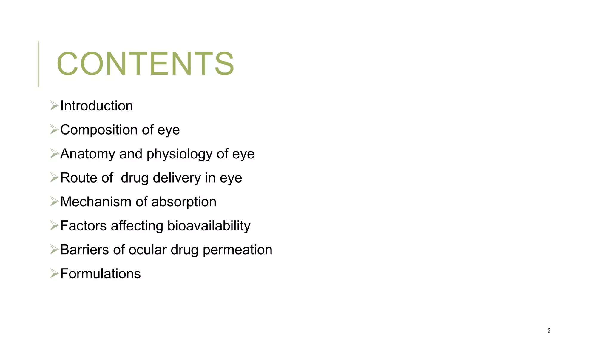 Ocular drug delivery system | PPTX