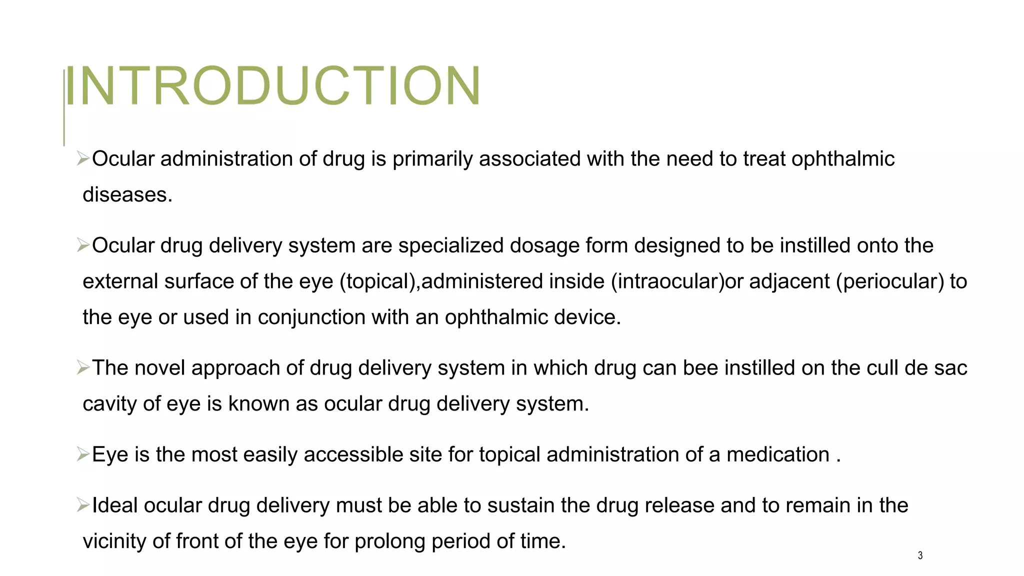 Ocular drug delivery system | PPTX