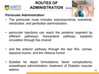 Ocular drug delivery system | PPTX