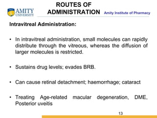 Ocular drug delivery system | PPTX